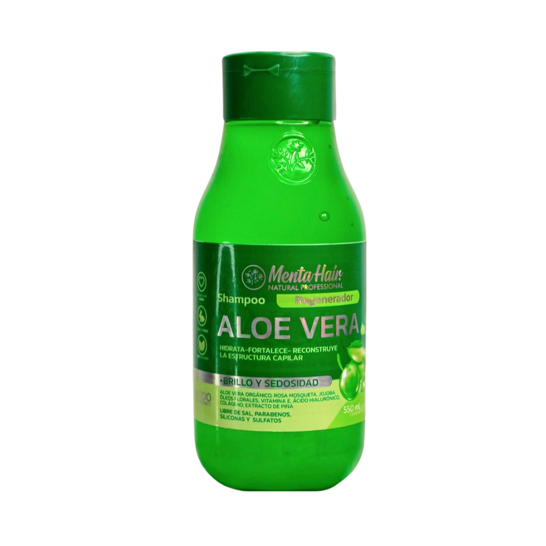 Home Shampoo Con Aloe Vera Menta Hair [550ml]